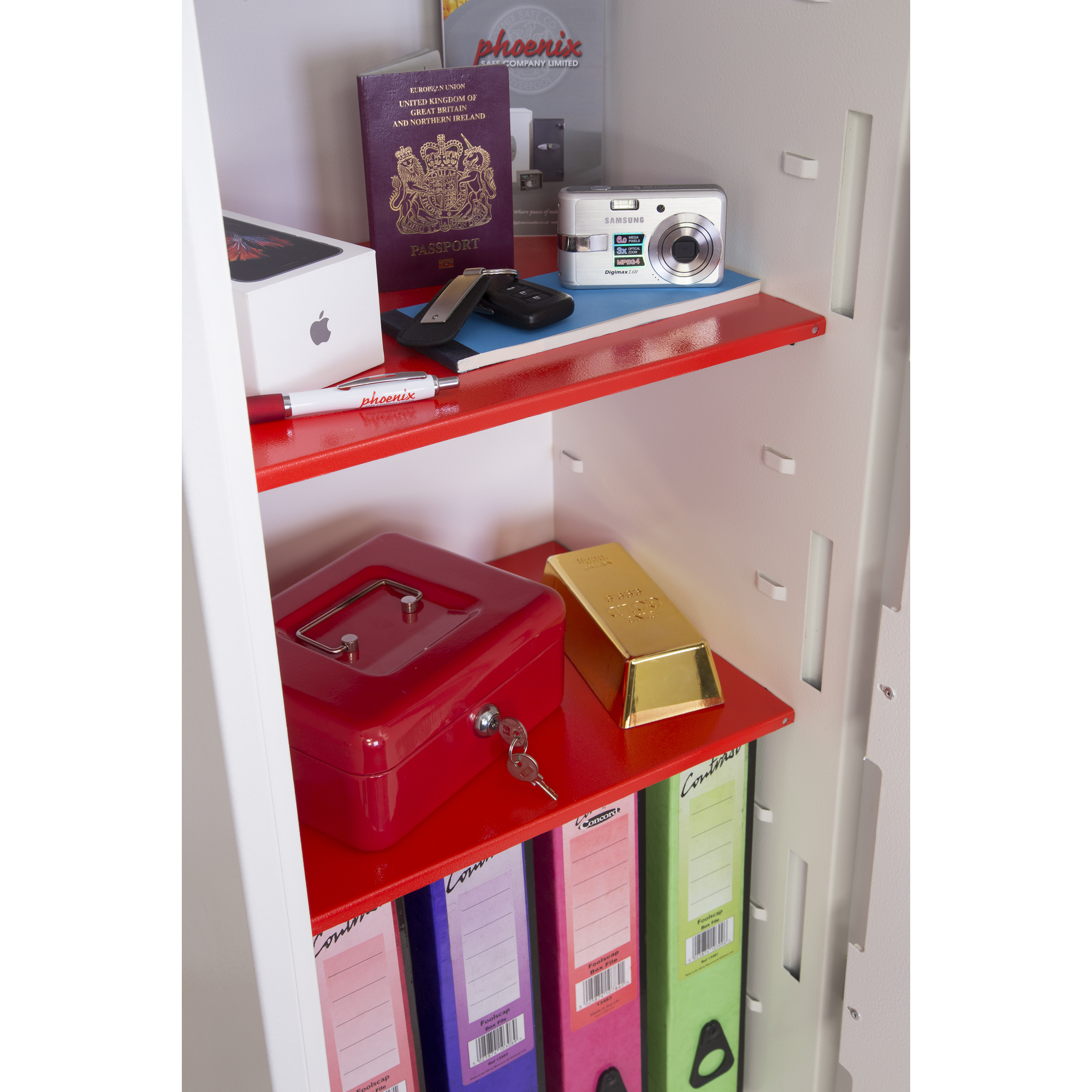 Phoenix Tresor Fortress Doppelbartschloss 99 l | 44 x 100 x 40 cm (B x ...